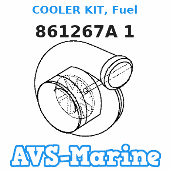 861267A 1 Mercruiser COOLER KIT, Fuel