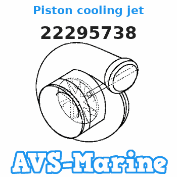 22295738 Volvo.Penta Piston cooling jet