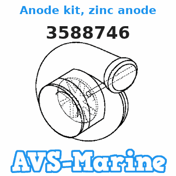 3588746 Volvo.Penta Anode kit, zinc anode