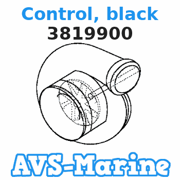 3819900 Volvo.Penta Control, black