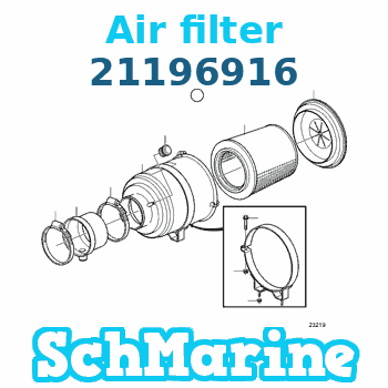 21196916 Volvo Penta Air filter