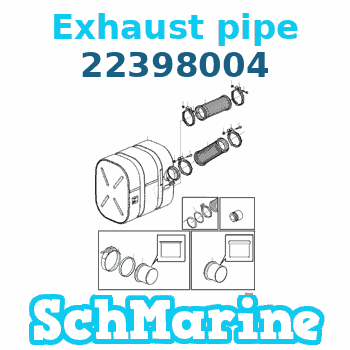 22398004 Volvo Penta Exhaust pipe