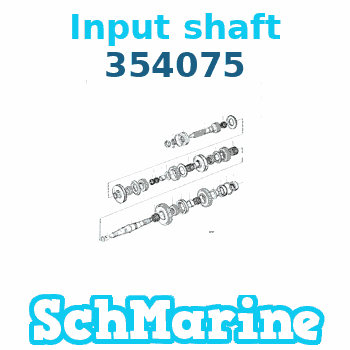 354075 Volvo Penta Input shaft
