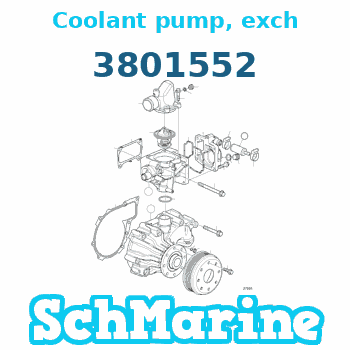 3801552 Volvo Penta Coolant pump, exch