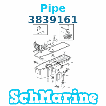 3839161 Volvo Penta Pipe
