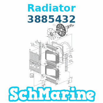 3885432 Volvo Penta Radiator