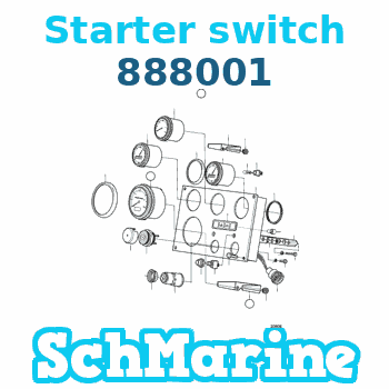 888001 Volvo Penta Starter switch