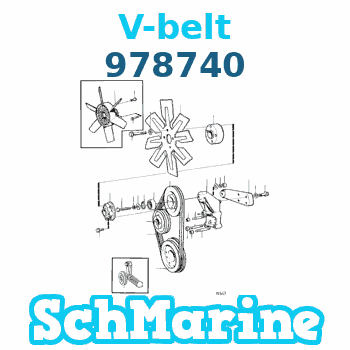 978740 Volvo Penta V-belt